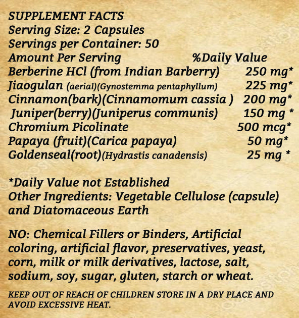 Blood Sugar Balance - 100 Capsules | Your Signature Supplements