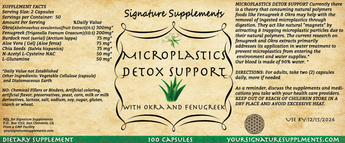 Microplastic Detox Support – Your Signature Supplements