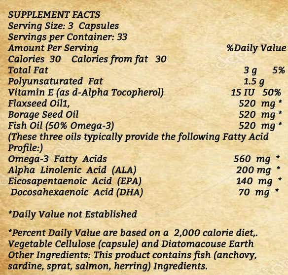 Omega 3-6-9 - 100 Capsules | Your Signature Supplements